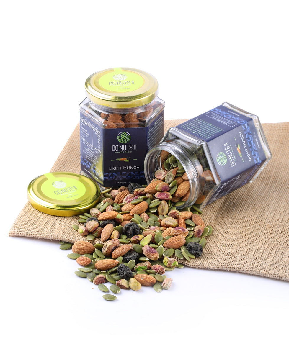Gonuts Night Munch - A mix of Pumpkin Seeds, Pistachios, Almonds, Dried ...